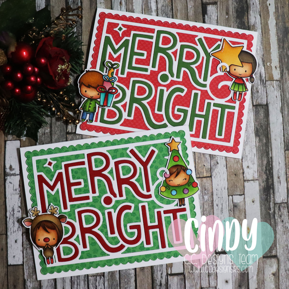 Merry & Bright!!! – C.C. Designs Rubber Stamps