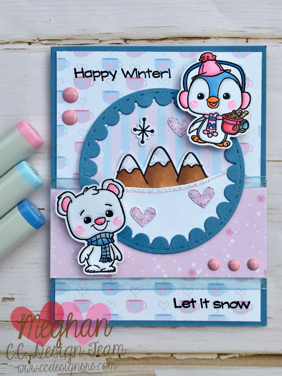 Play in the Snow with Tiny Winter – C.C. Designs Rubber Stamps