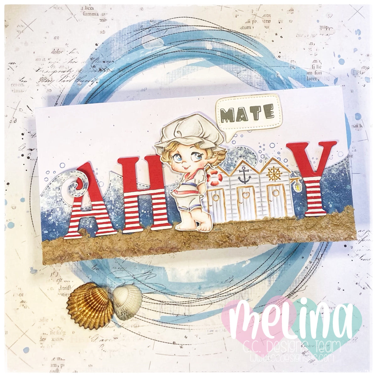 Ahoy, mate! 🌊 Maritime card 20‘s style with C.C.Designs – C.C. Designs Rubber Stamps