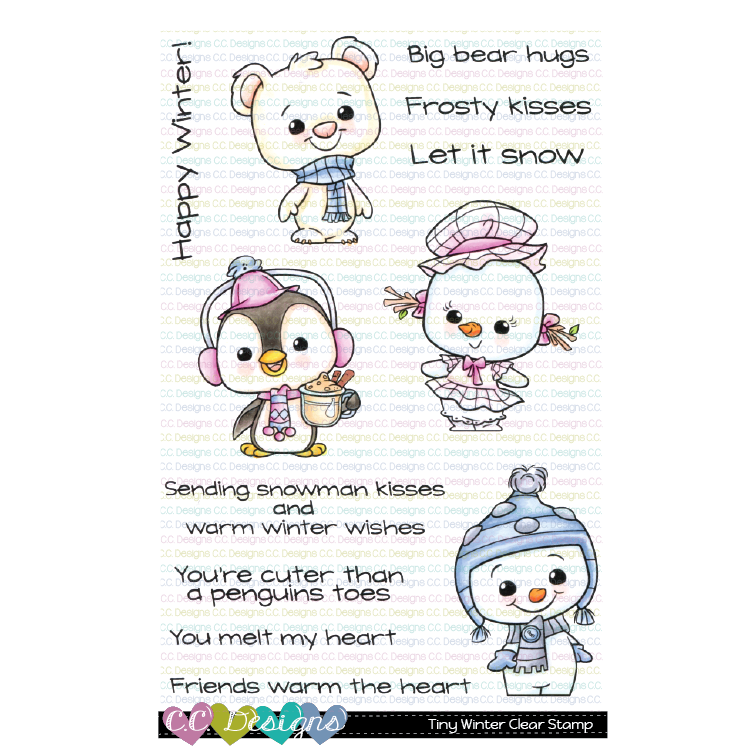 Tiny Winter Clear Stamp Set – C.C. Designs Rubber Stamps