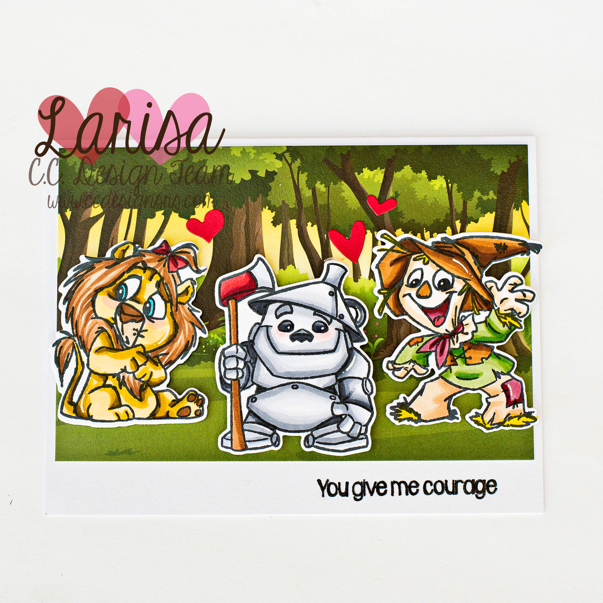 You Give Me Courage – C.C. Designs Rubber Stamps