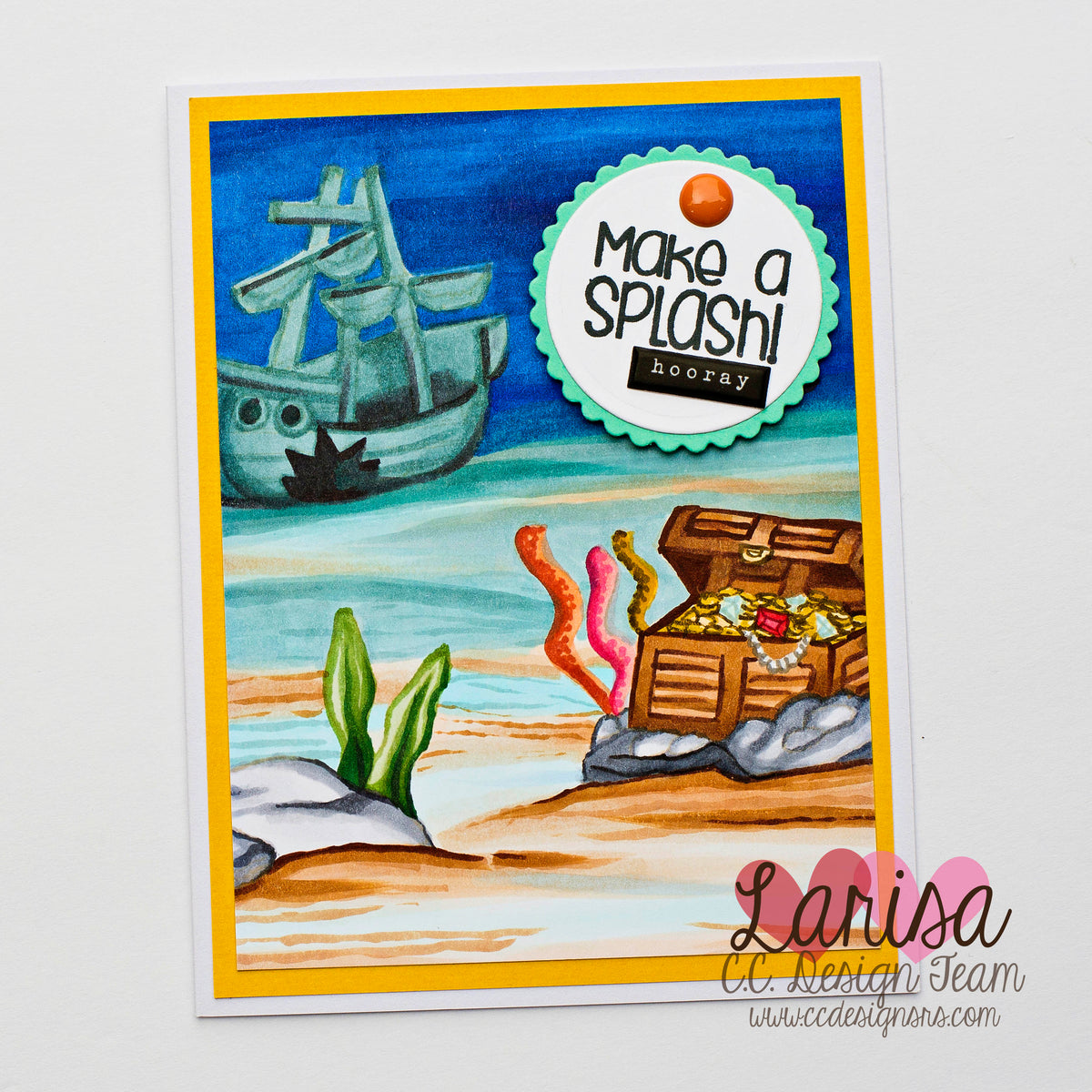 Underwater Scene – C.C. Designs Rubber Stamps