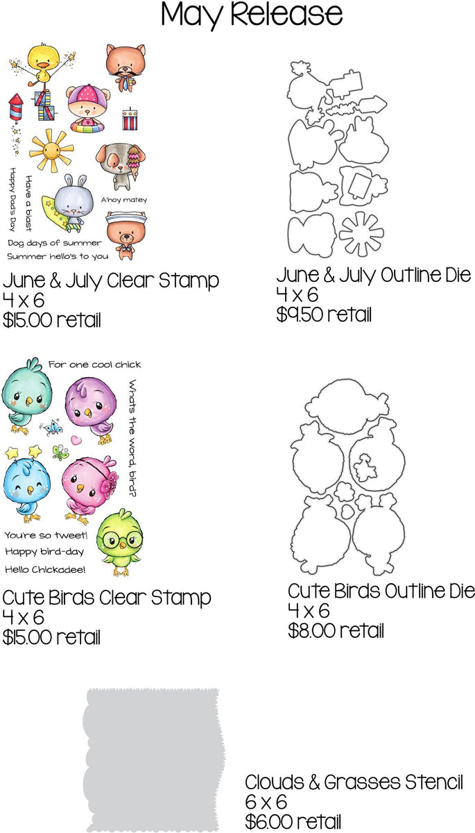 MAY RELEASE NOW AVAILABLE + WINNERS! – C.C. Designs Rubber Stamps