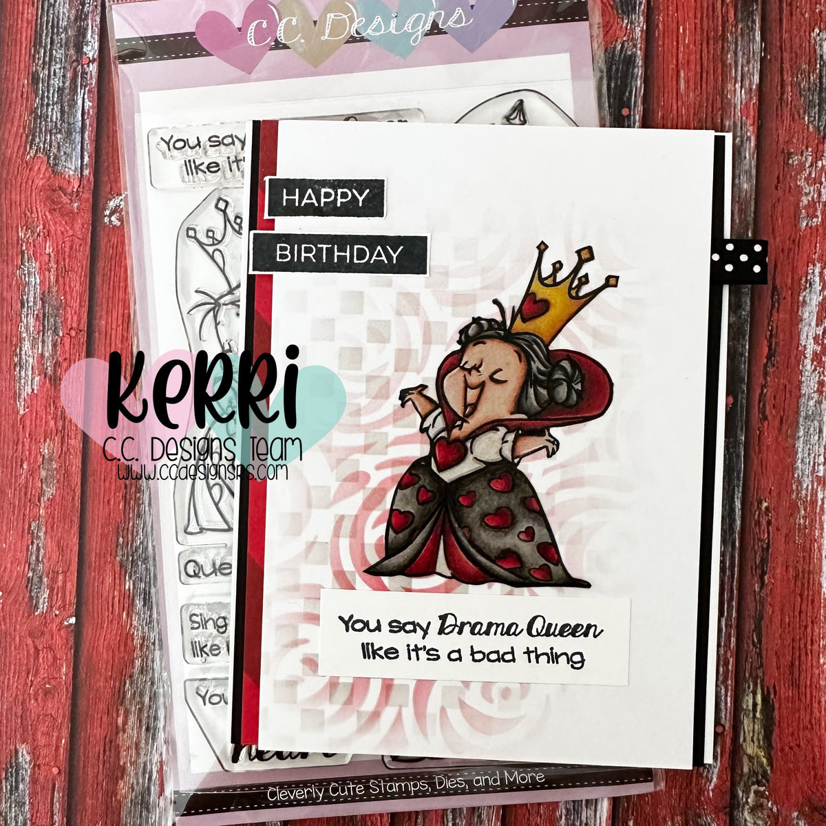 C.C Designs Queen of Hearts – C.C. Designs Rubber Stamps