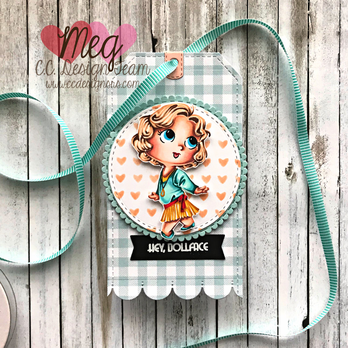 Hey Dollface – C.C. Designs Rubber Stamps