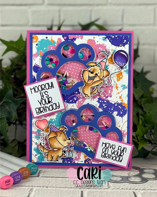It's a Dog-Gone Paw-ty! – C.C. Designs Rubber Stamps