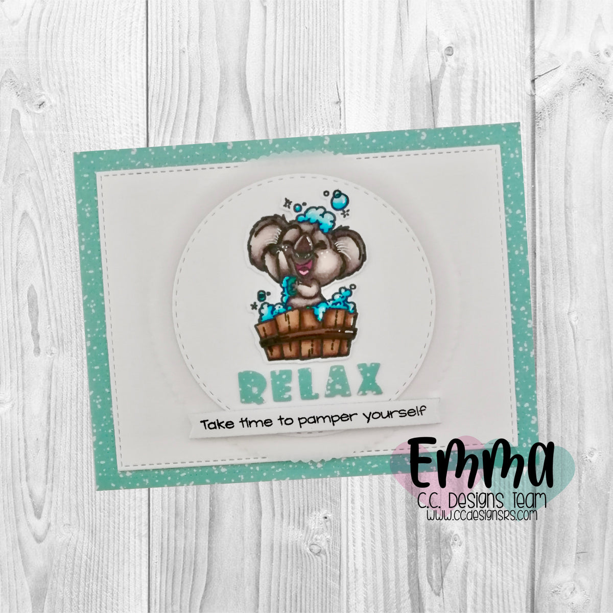 🛁 Relax! 🛁 – C.C. Designs Rubber Stamps