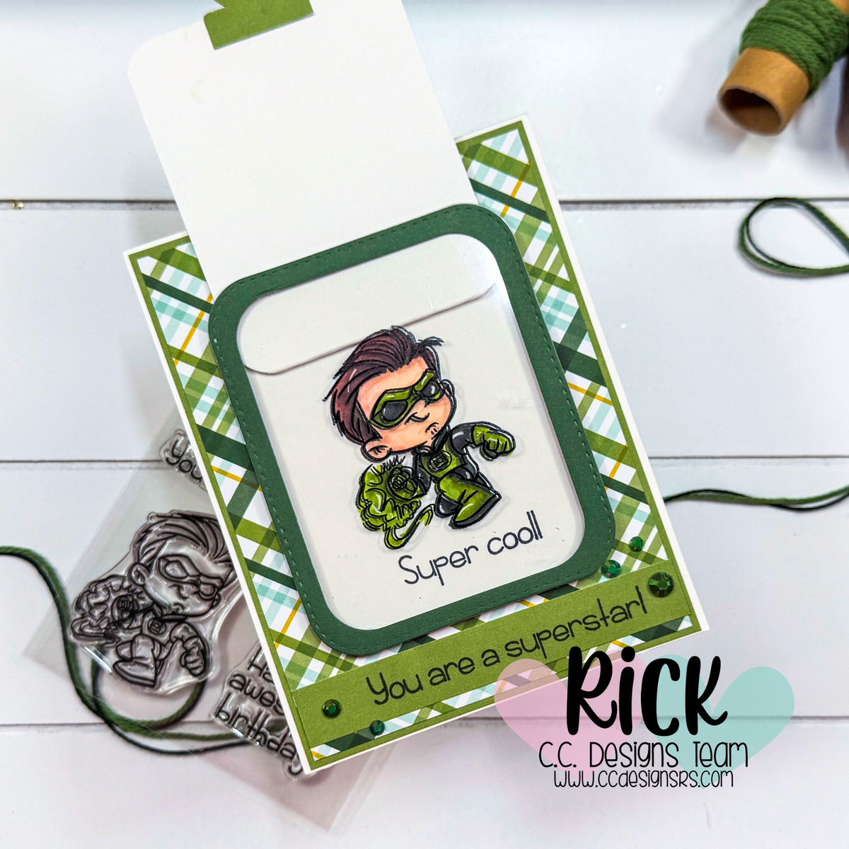 Superstar Magic Slider Card Video Tutorial – C.C. Designs Rubber Stamps