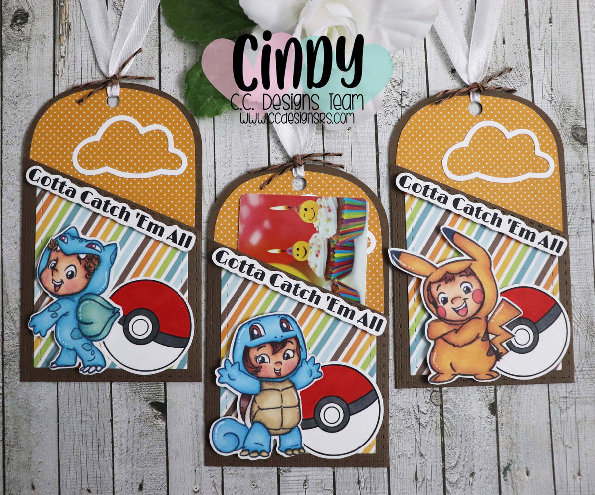 Gotta Catch 'em All! Gift card holders – C.C. Designs Rubber Stamps