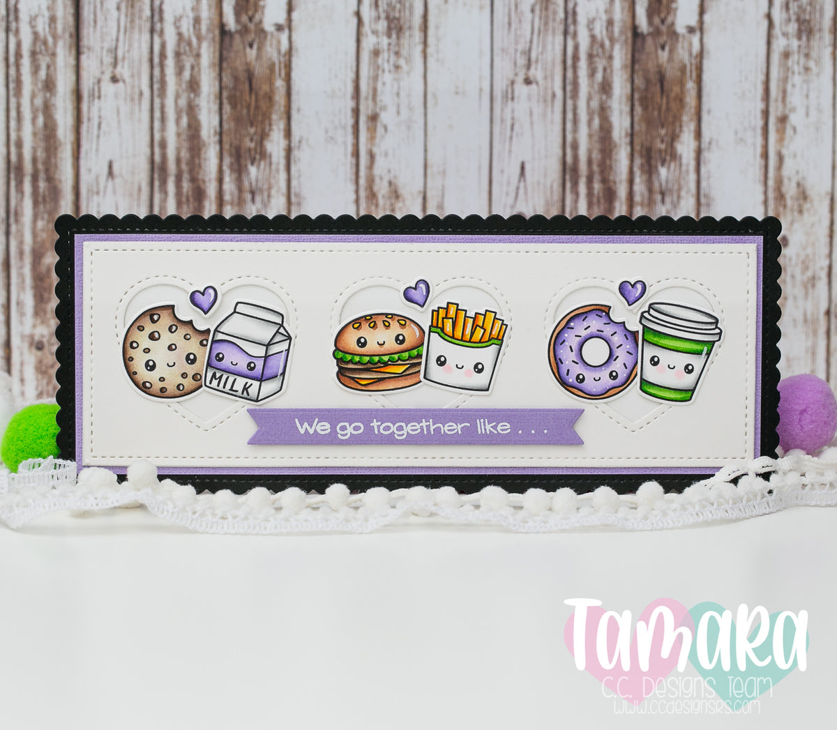 V Day card – C.C. Designs Rubber Stamps