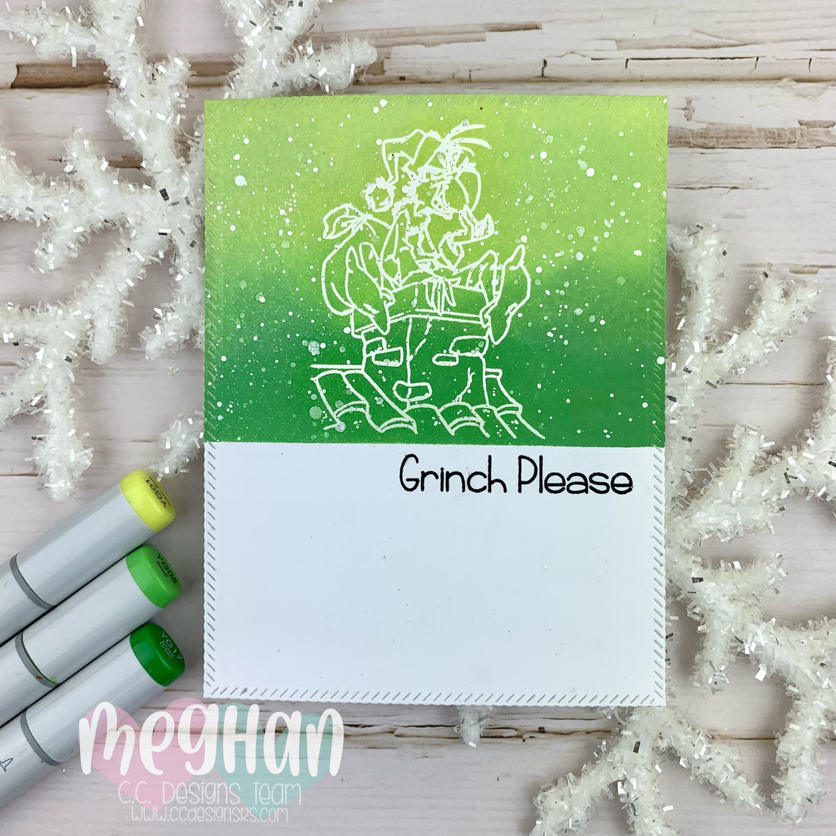 Grinch Please – C.C. Designs Rubber Stamps