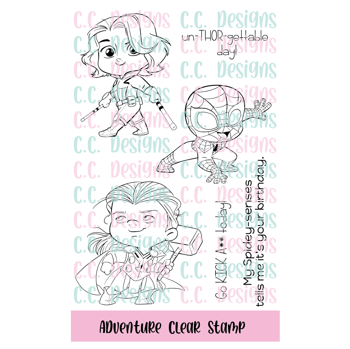 Adventure Clear Stamp Set – C.C. Designs Rubber Stamps