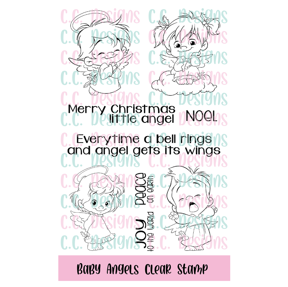 Baby Angels Clear Stamp Set – C.C. Designs Rubber Stamps