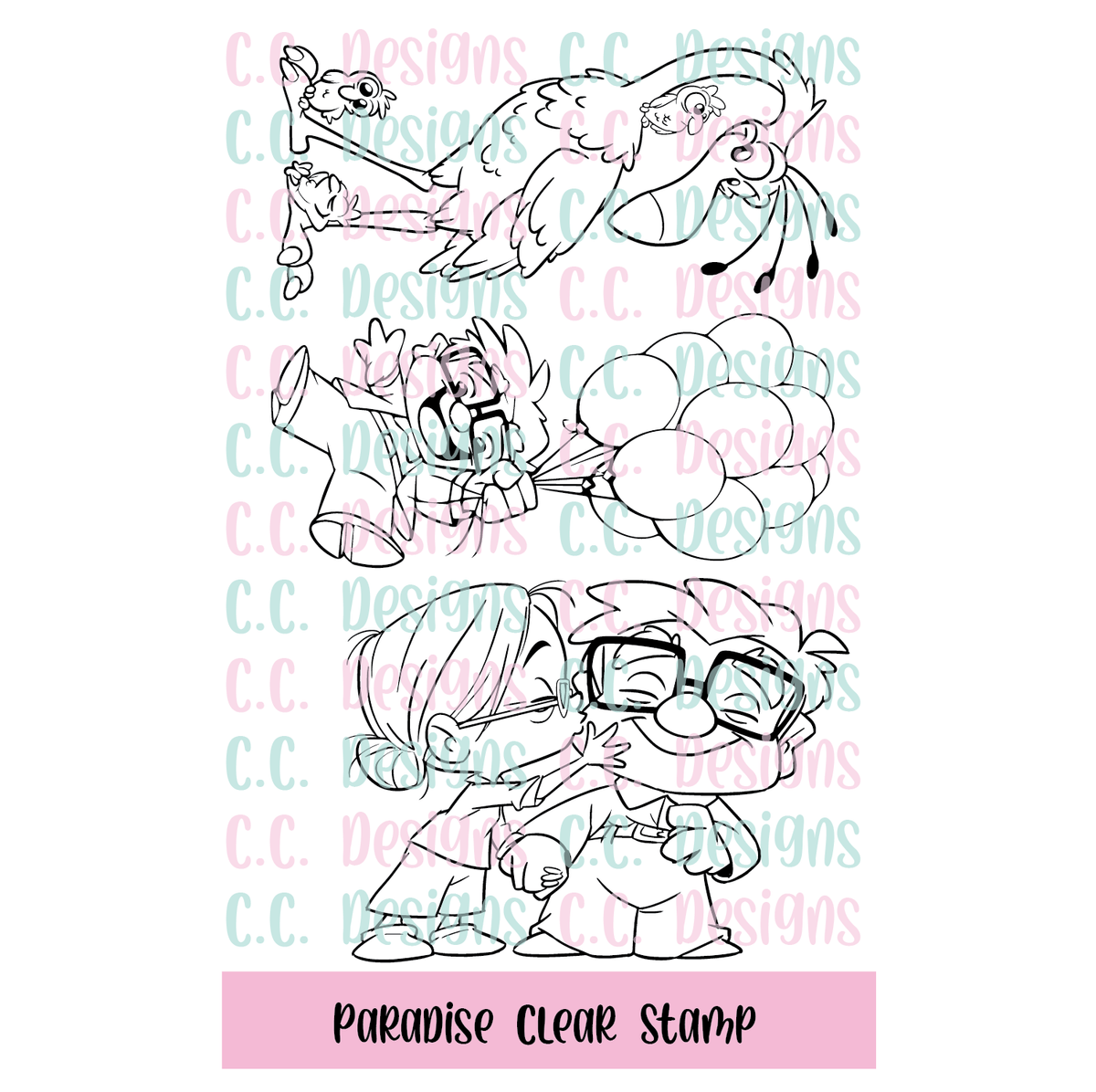 Paradise Clear Stamp Set – C.C. Designs Rubber Stamps