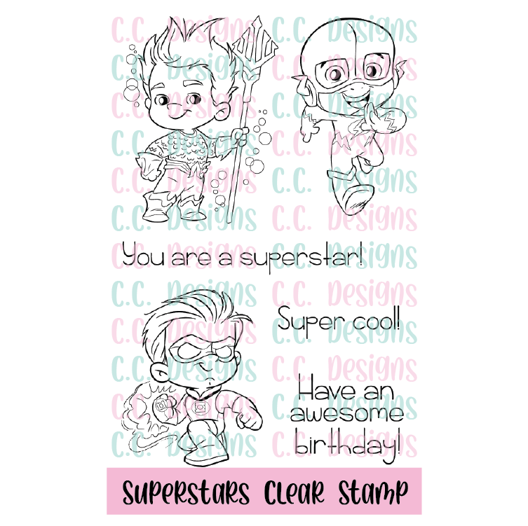 Superstars Clear Stamp Set – C.C. Designs Rubber Stamps