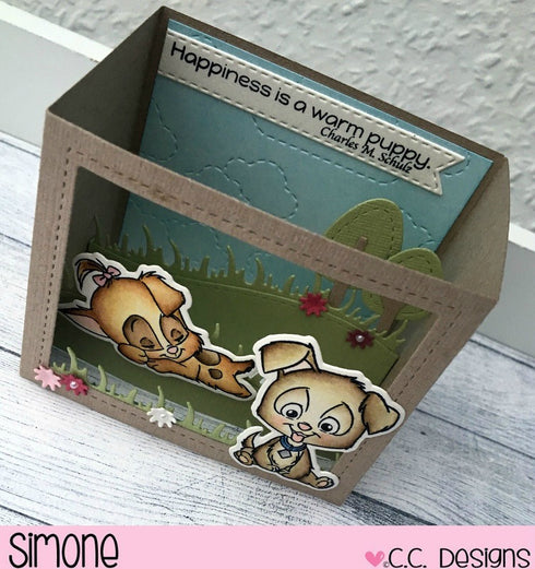 Puppy Power Clear Stamp Set – C.C. Designs Rubber Stamps
